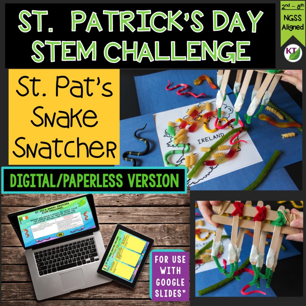 St. Patrick's Day STEM Challenge: St. Pat's Snake Snatcher - Feel Good ...
