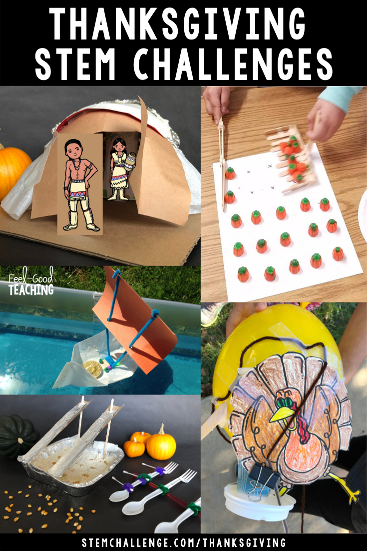 5 Thanksgiving STEM Challenge Activities - Feel Good Teaching