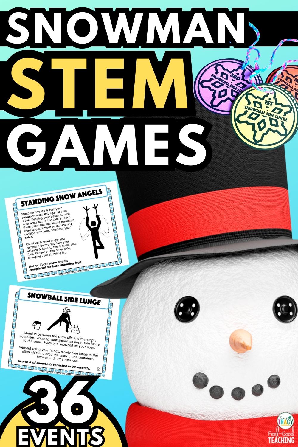 36 Joyous Snowman STEM Winter Activities - Feel Good Teaching